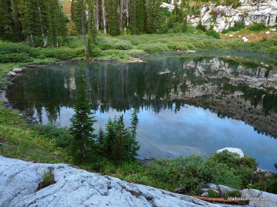 Fiddle Lake the morning after the storms.